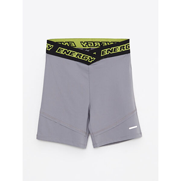 Beli Lastikli Baskılı Kadın Outdoor Tayt