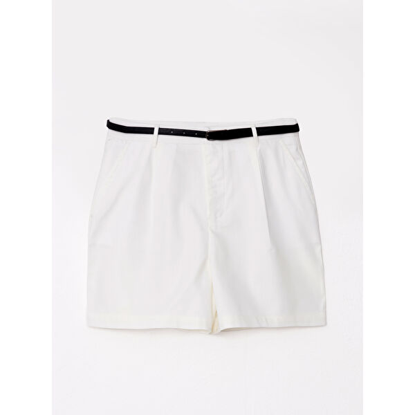 LCW CASUAL Standart Fit Düz Cep Detaylı Gabardin Kadın Şort