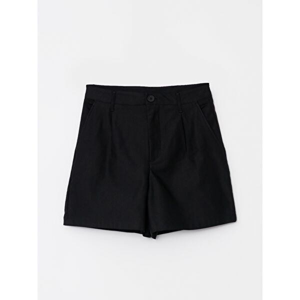 LCW CASUAL Standart Fit Düz Cep Detaylı Gabardin Kadın Şort