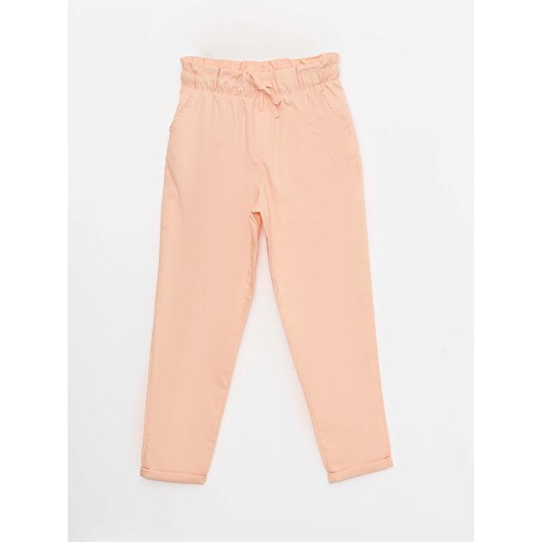 Beli Lastikli Basic Poplin Kız Çocuk Pantolon Beli Lastikli Basic Poplin Kız Çocuk Pantolon