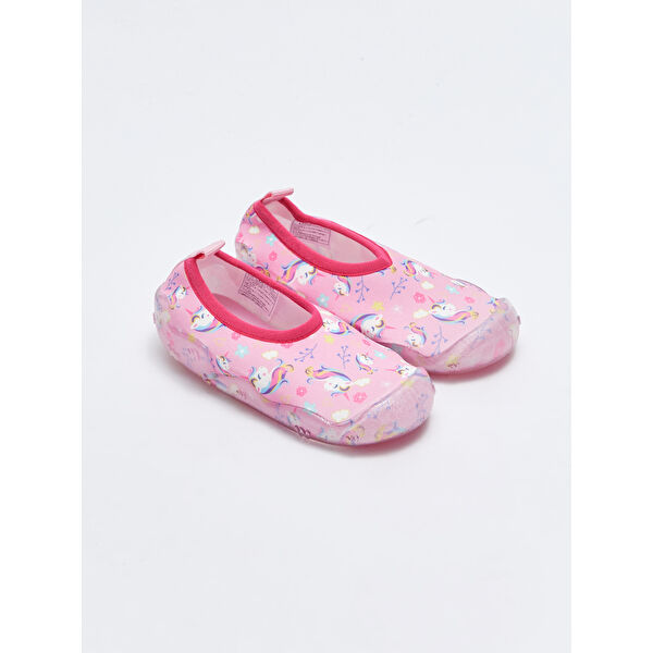 Baskılı Kız Bebek Deniz Ayakkabısı