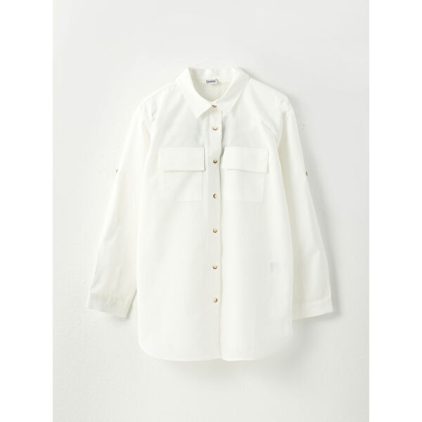 Baskılı Uzun Kollu Poplin Kız Çocuk Tunik Baskılı Uzun Kollu Poplin Kız Çocuk Tunik