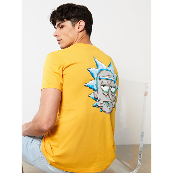 XSIDE Bisiklet Yaka Kısa Kollu Rick and Morty Baskılı Penye Erkek Tişört XSIDE Bisiklet Yaka Kısa Kollu Rick and Morty Baskılı Penye Erkek Tişört