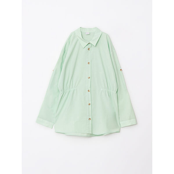 Gömlek Yaka Basic Uzun Kollu Poplin Kız Çocuk Tunik Gömlek Yaka Basic Uzun Kollu Poplin Kız Çocuk Tunik