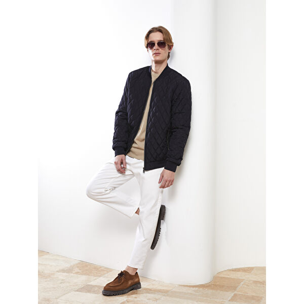 LCW CLASSIC Standart Kalıp Kolej Yaka Erkek Şişme Mont