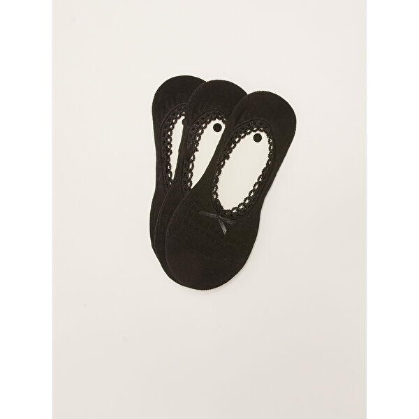 LCW DREAM Nakışlı Kadın Babet Çorap 3'lü Paket