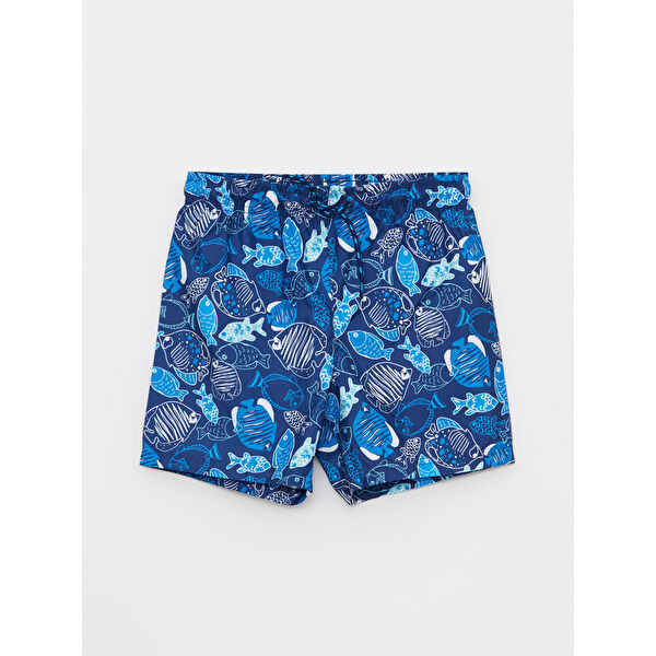 Baskılı Hızlı Kuruyan Erkek Çocuk Deniz Şortu