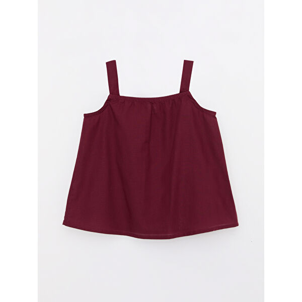 Kare Yaka Askılı Basic Kız Bebek Bluz