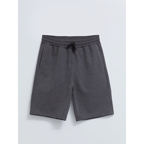 Standart Kalıp Örme Erkek Şort