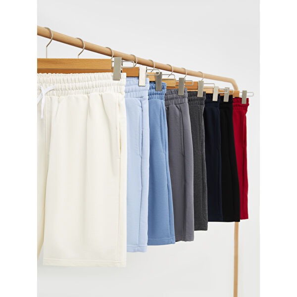 Standart Kalıp Örme Erkek Şort