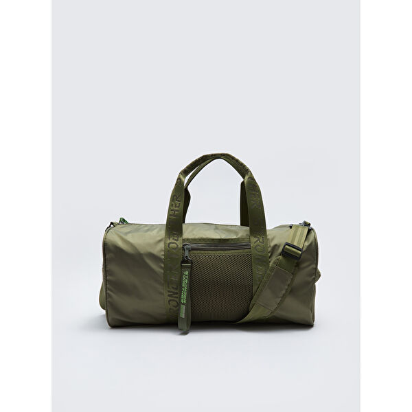 Yazı Baskılı Erkek Spor Çantası