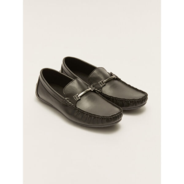 Deri Görünümlü Erkek Loafer Ayakkabı