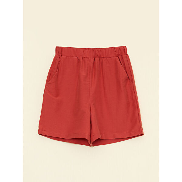 LCW CLASSIC Beli Lastikli Rahat Kalıp Düz Kadın Şort