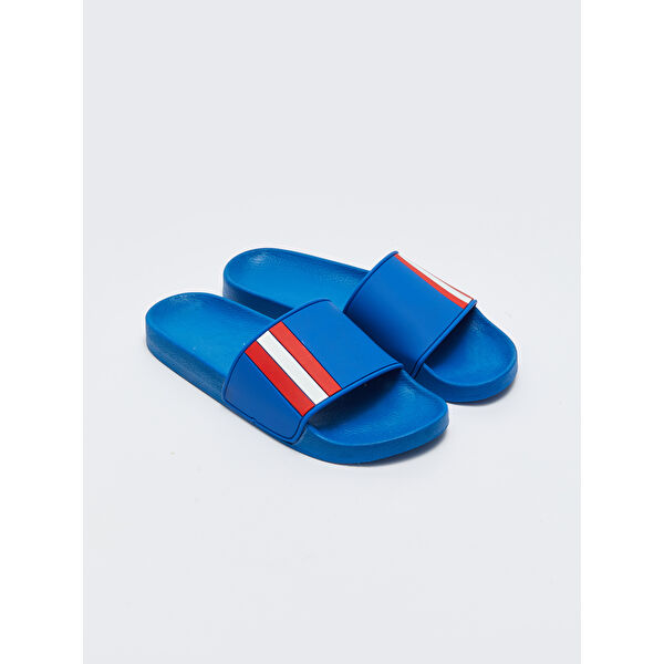 Çizgili Tek Bantlı Erkek Terlik