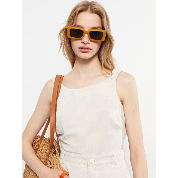 LCW CASUAL U Yaka Düz Askılı Kadın Bluz