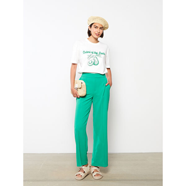 MODEST Rahat Kalıp Düz Cep Detaylı Kadın Pantolon