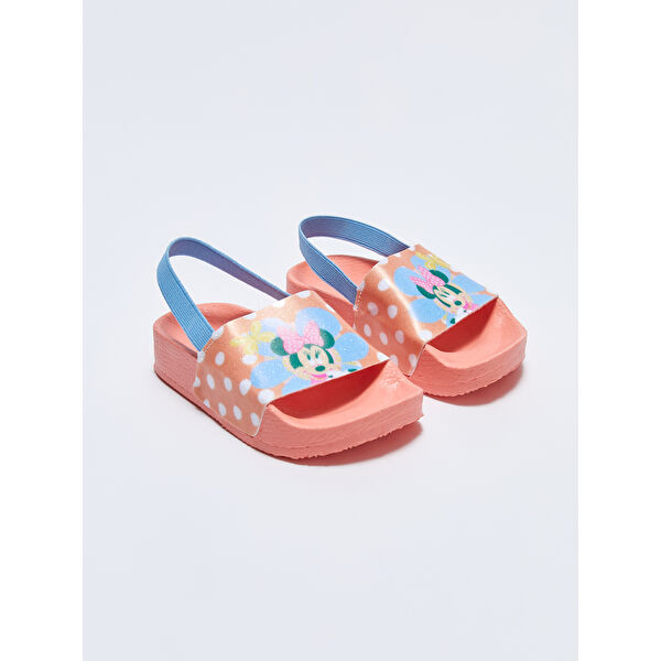 Minnie Mouse Lisanslı Kız Bebek Plaj Terliği