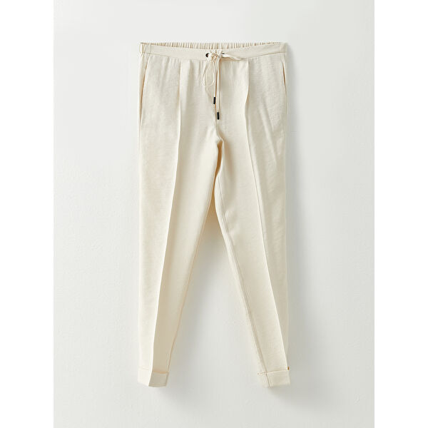 LCW CLASSIC Beli Lastikli Rahat Kalıp Düz Kadın Pantolon