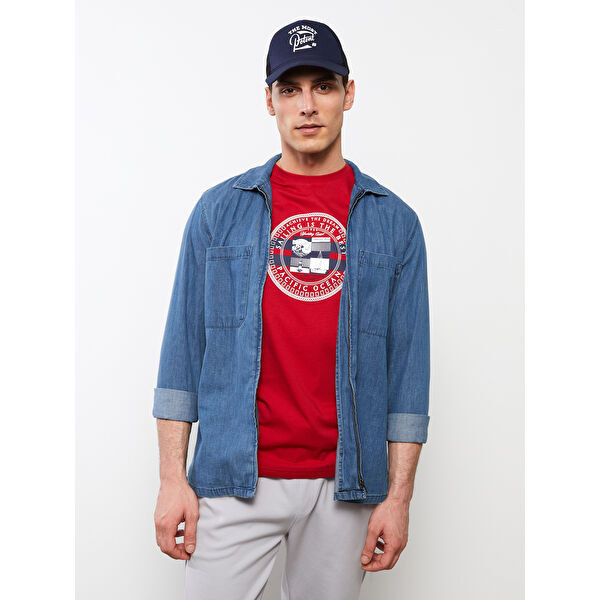 Yazı Baskılı Erkek Pamuklu Kep Şapka