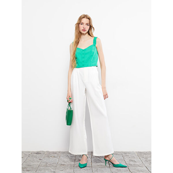 LCW CASUAL Standart Fit Düz Krep Kadın Pantolon LCW CASUAL Standart Fit Düz Krep Kadın Pantolon