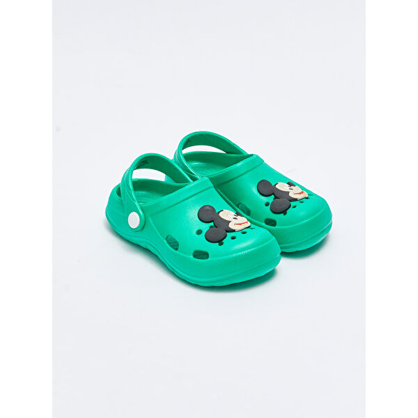 Mickey Mouse Lisanslı Patch Detaylı Erkek Çocuk Plaj Sandaleti