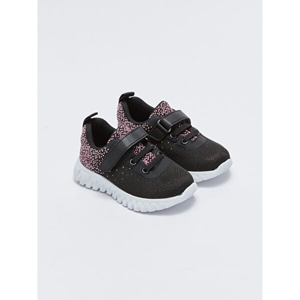 Baskılı Bağcıklı Ve Cırt Cırtlı Kız Bebek Aktif Spor Ayakkabı