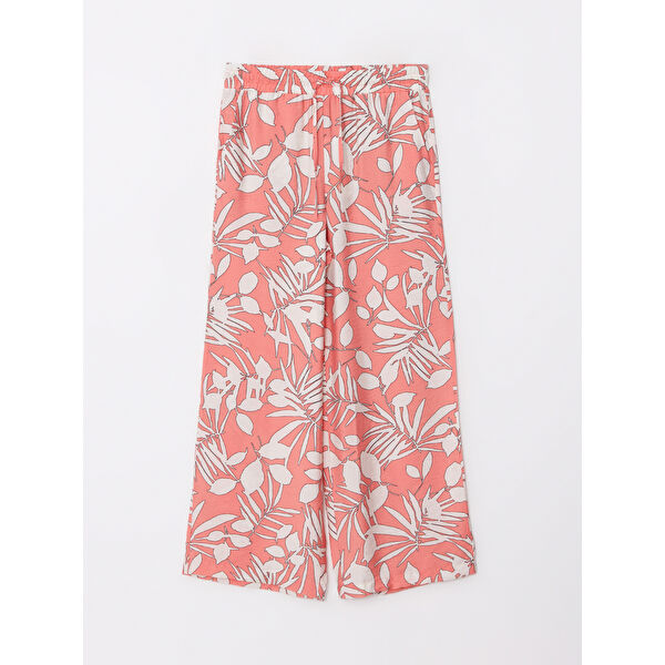 MODEST Beli Lastikli Desenli Kadın Pantolon