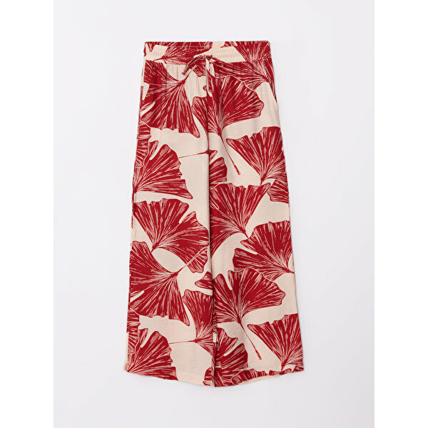 MODEST Beli Lastikli Desenli Kadın Pantolon