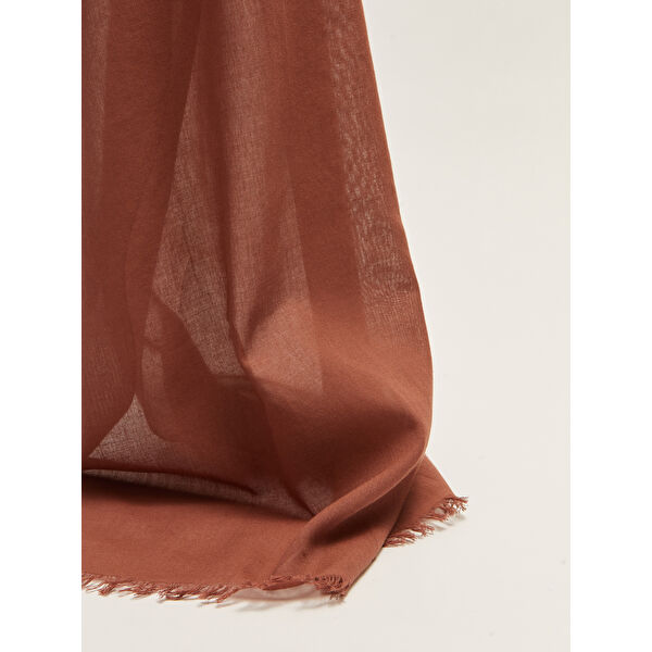 Püskül Detaylı Kadın Pamuklu Şal