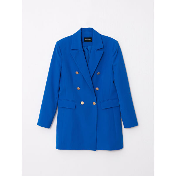 MODEST Önden Düğme Kapamalı Düz Uzun Kollu Kadın Ceket