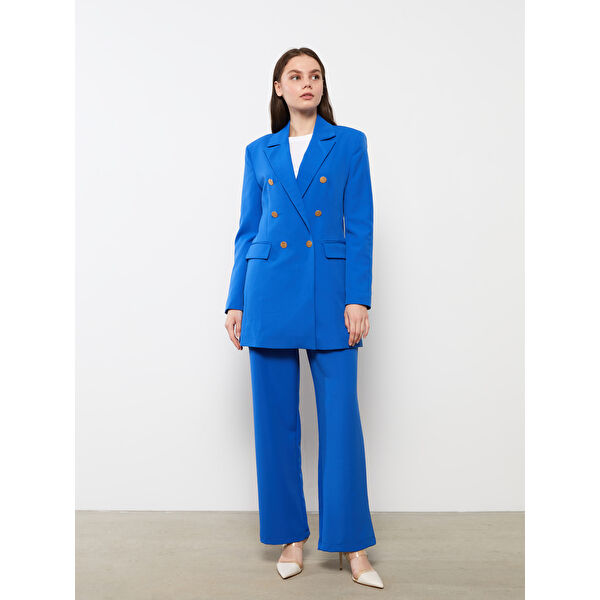 MODEST Önden Düğme Kapamalı Düz Uzun Kollu Kadın Ceket