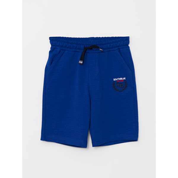 SOUTHBLUE Beli Lastikli Nakışlı Erkek Çocuk Şort