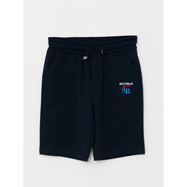 Beli Lastikli Nakışlı Erkek Çocuk Şort