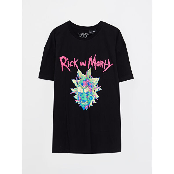 XSIDE Bisiklet Yaka Kısa Kollu Rick and Morty Baskılı Penye Erkek Tişört XSIDE Bisiklet Yaka Kısa Kollu Rick and Morty Baskılı Penye Erkek Tişört