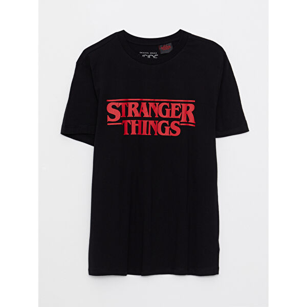 XSIDE Bisiklet Yaka Kısa Kollu Stranger Things Baskılı Penye Erkek Tişört XSIDE Bisiklet Yaka Kısa Kollu Stranger Things Baskılı Penye Erkek Tişört