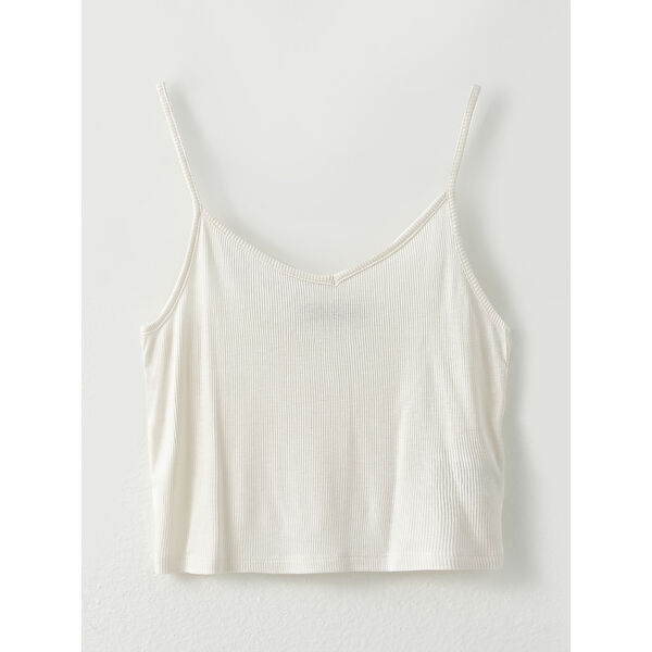 LCW CASUAL Kalp Yaka Düz Askılı Kadın Atlet