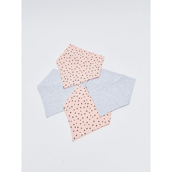 Pamuklu Kız Bebek Mama Önlüğü 4'lü