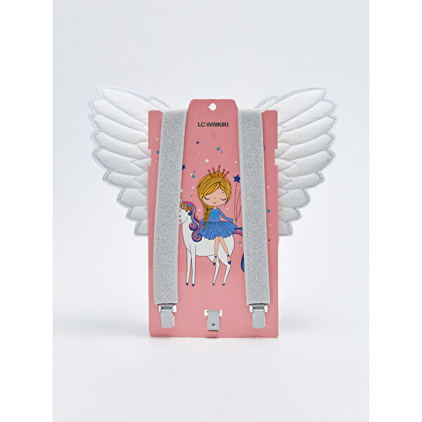 3D Kanat Aplikeli Kız Çocuk Pantolon Askısı 3D Kanat Aplikeli Kız Çocuk Pantolon Askısı