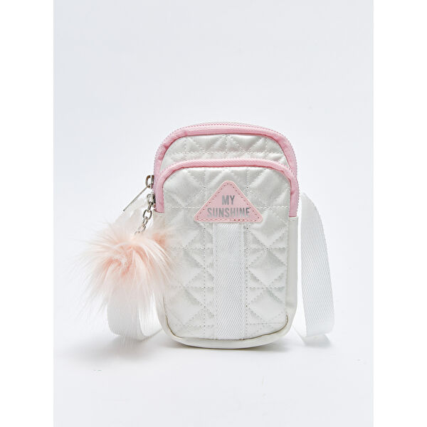 Hologram Deri Görünümlü Kapitoneli Kız Çocuk Çapraz Çanta