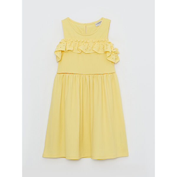 Bisiklet Yaka Basic Kız Çocuk Elbise