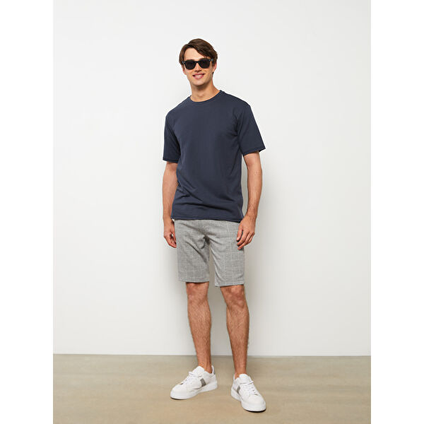 Slim Fit Beli Lastikli Erkek Şort