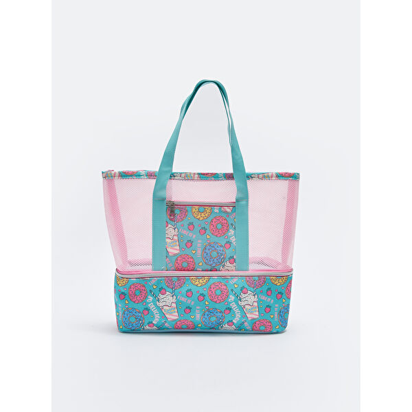 Çiçekli File Detaylı Kız Çocuk Kol Çantası Çiçekli File Detaylı Kız Çocuk Kol Çantası