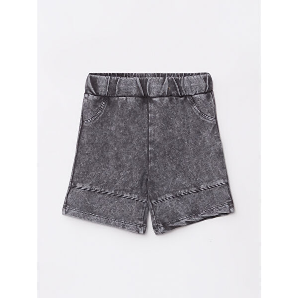 Beli Lastikli Basic Erkek Bebek Jean Şort