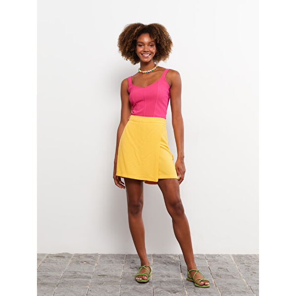 Düz Kadın Şort Etek