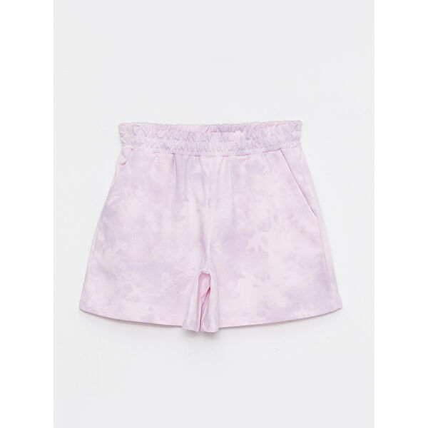 LCW CASUAL Beli Lastikli Rahat Kalıp Batik Kadın Şort