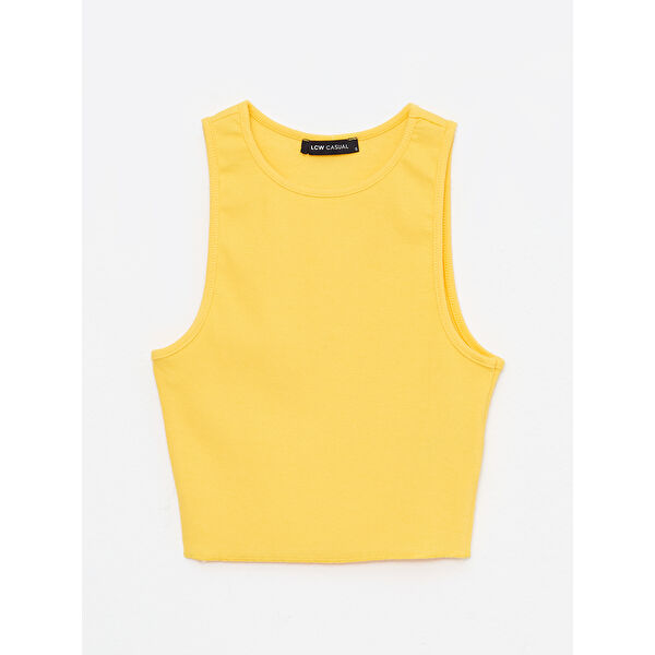 LCW CASUAL Bisiklet Yaka Düz Crop Pamuklu Kadın Atlet LCW CASUAL Bisiklet Yaka Düz Crop Pamuklu Kadın Atlet