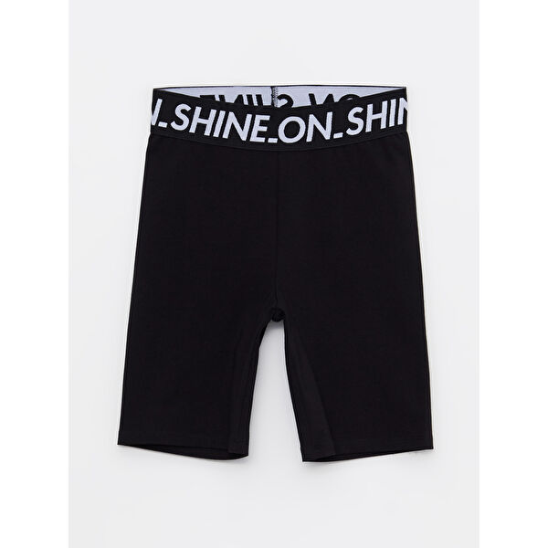 LCW CASUAL Yazı Baskılı Kadın Biker Tayt LCW CASUAL Yazı Baskılı Kadın Biker Tayt