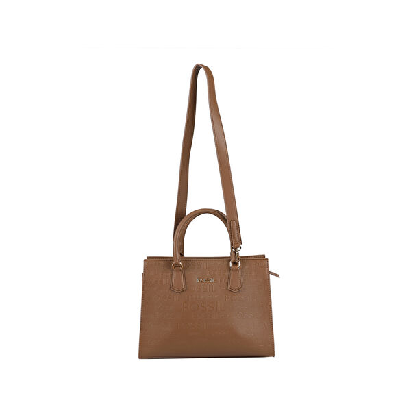 Fossil Desenli Kadın Omuz Çantası