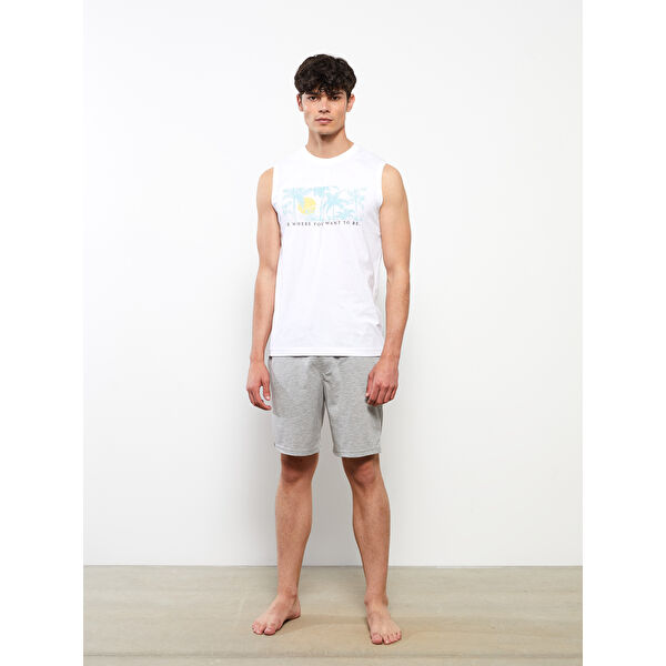 Slim Fit Erkek Pijama Alt Şort Slim Fit Erkek Pijama Alt Şort