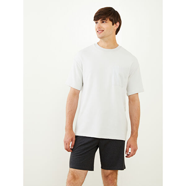 Slim Fit Erkek Pijama Alt Şort Slim Fit Erkek Pijama Alt Şort